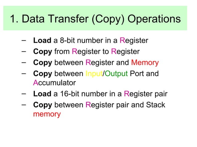 Assembly Language Programming Of 8085