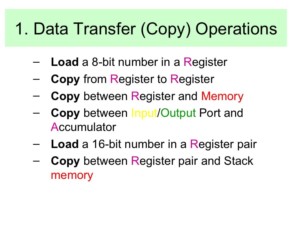 Assembly Language Programming Of 8085