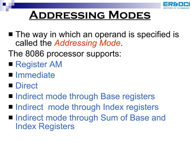 Assembly language programming(unit 4) | PPT