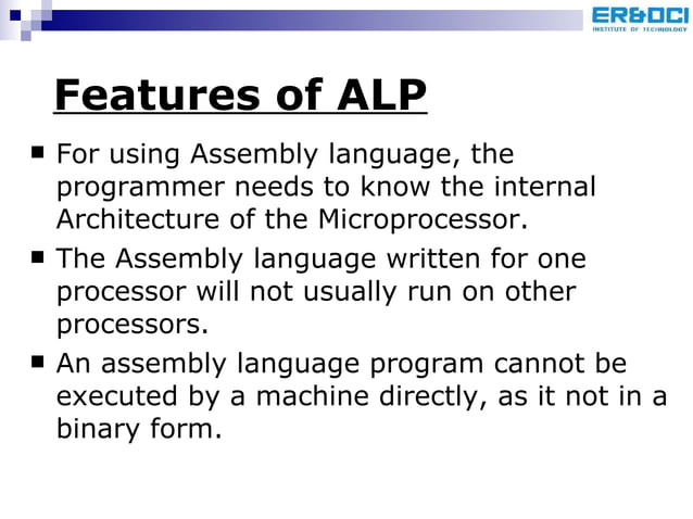 Assembly language programming(unit 4) | PPT