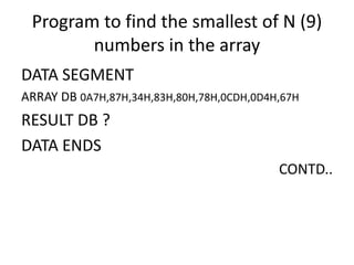 Assembly language programs 2 | PPTX | Computing | Technology & Computing