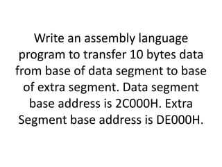 Assembly language programs | PPTX