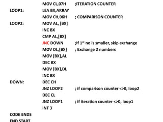 Assembly language programs | PPTX