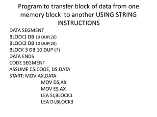Assembly language programs | PPTX