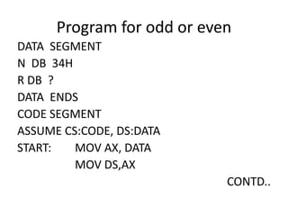 Assembly language programs | PPTX