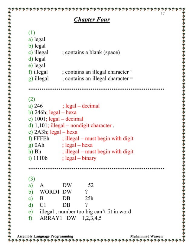 Assembly Language Programming And Organization Of Ibm Pc By Ytha Yu
