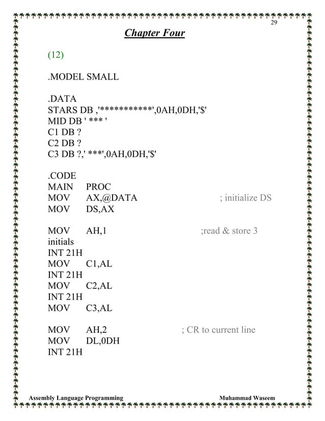 Assembly Language Programming And Organization Of Ibm Pc By Ytha Yu