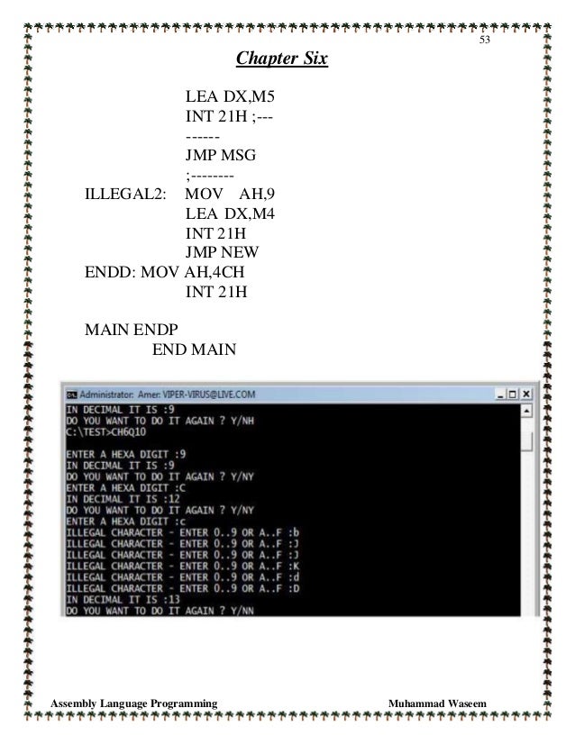Assembly Language Programming And Organization Of Ibm Pc By Ytha Yu