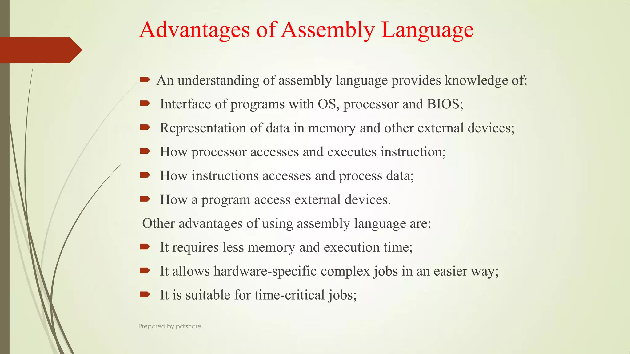 Assembly level language | PDF