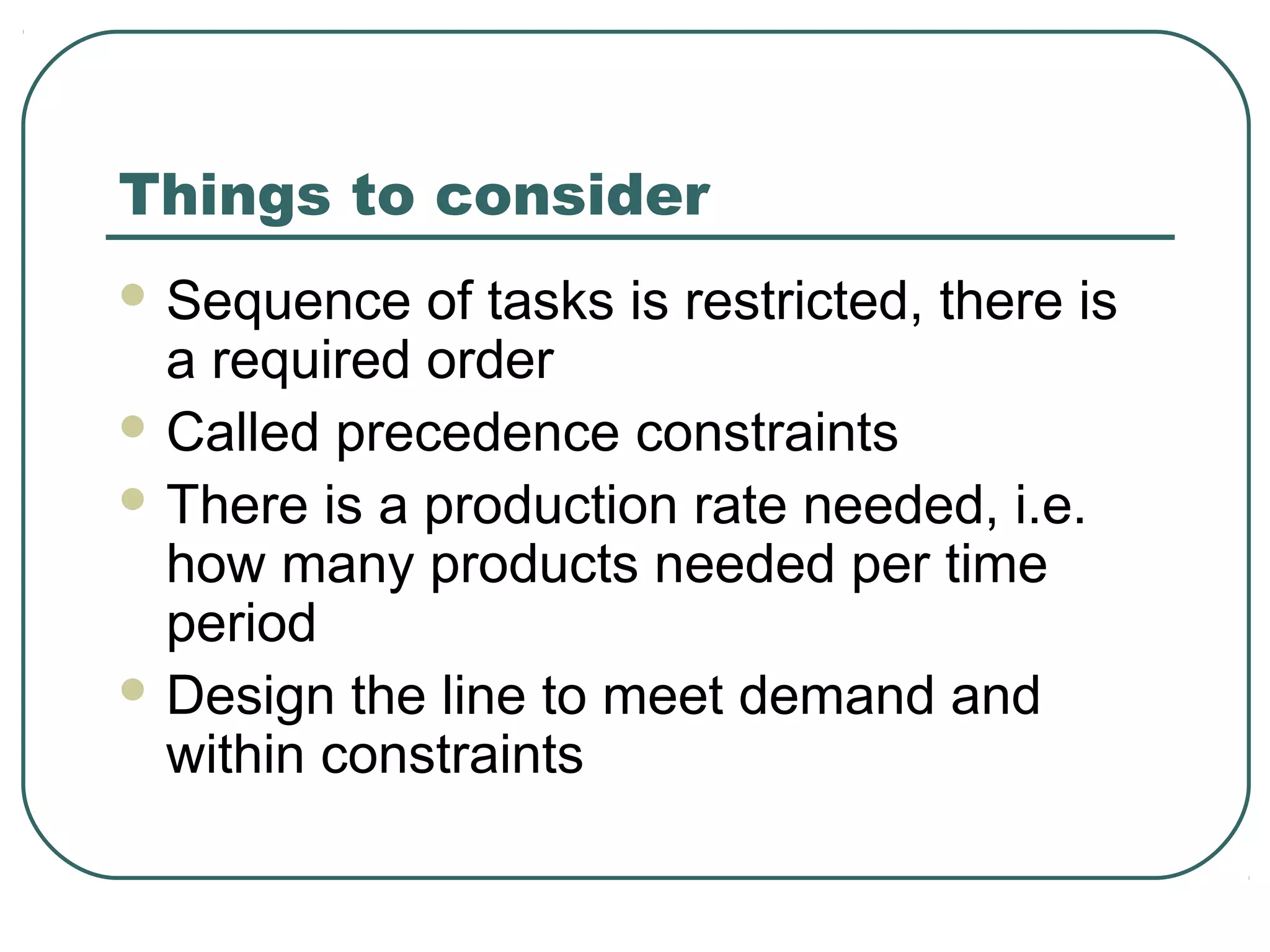 Assembly line balancing | PPT
