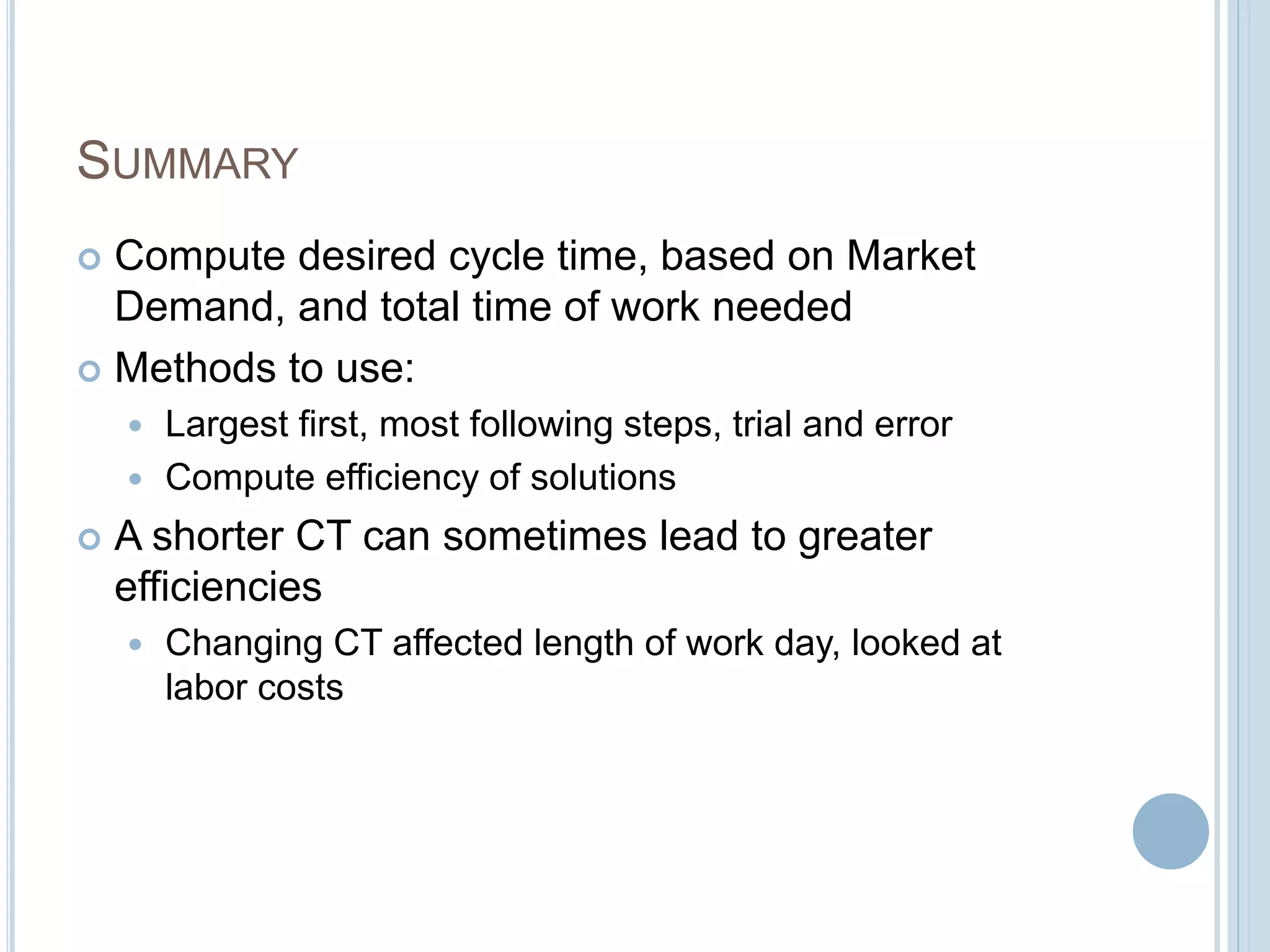 Assembly line balancing | PPTX