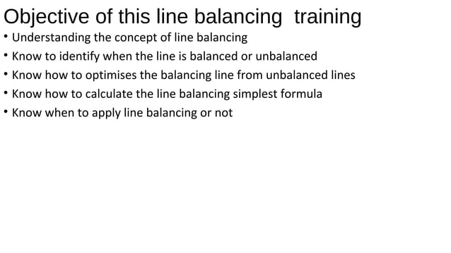 Assembly Line Balancing | PPT