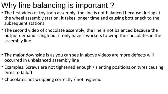 Assembly Line Balancing | PPT
