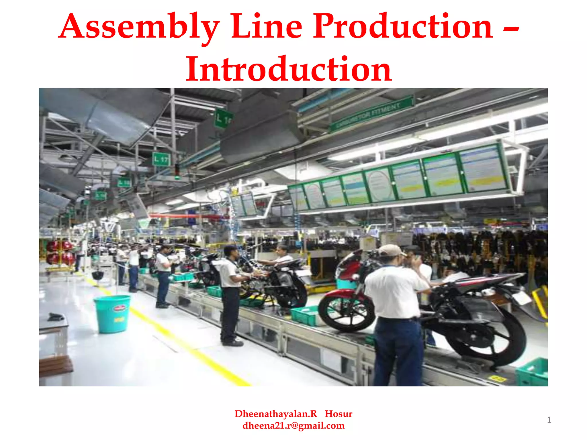 Assembly Line Production Introduction | PPTX