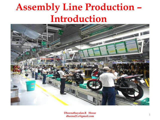 Assembly Line Production Introduction | PPTX