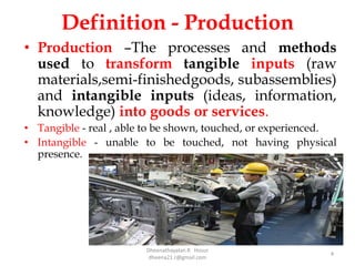 Assembly Line Production Introduction | PPTX