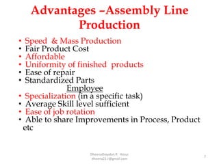 Assembly Line Production Process