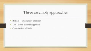 Assembly | PPTX | Science