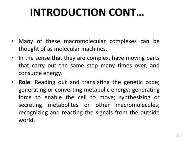 Assembly Of Macromolecular Complexes Pptx