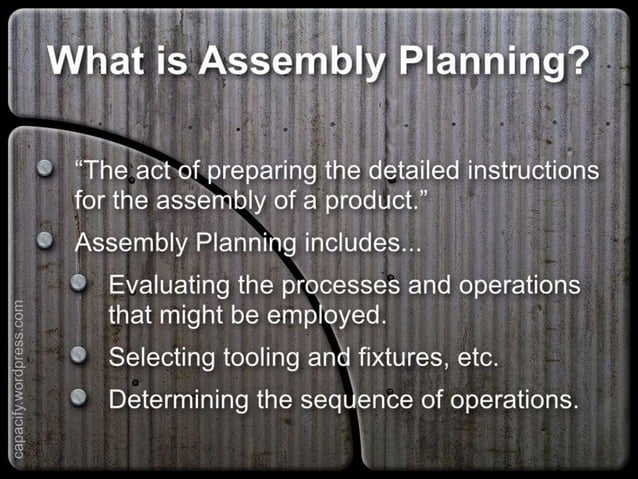 Computer-Aided Assembly Planning | PPTX | Technology & Computing