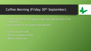 Assembly - Macmillan Coffee Morning | PPTX