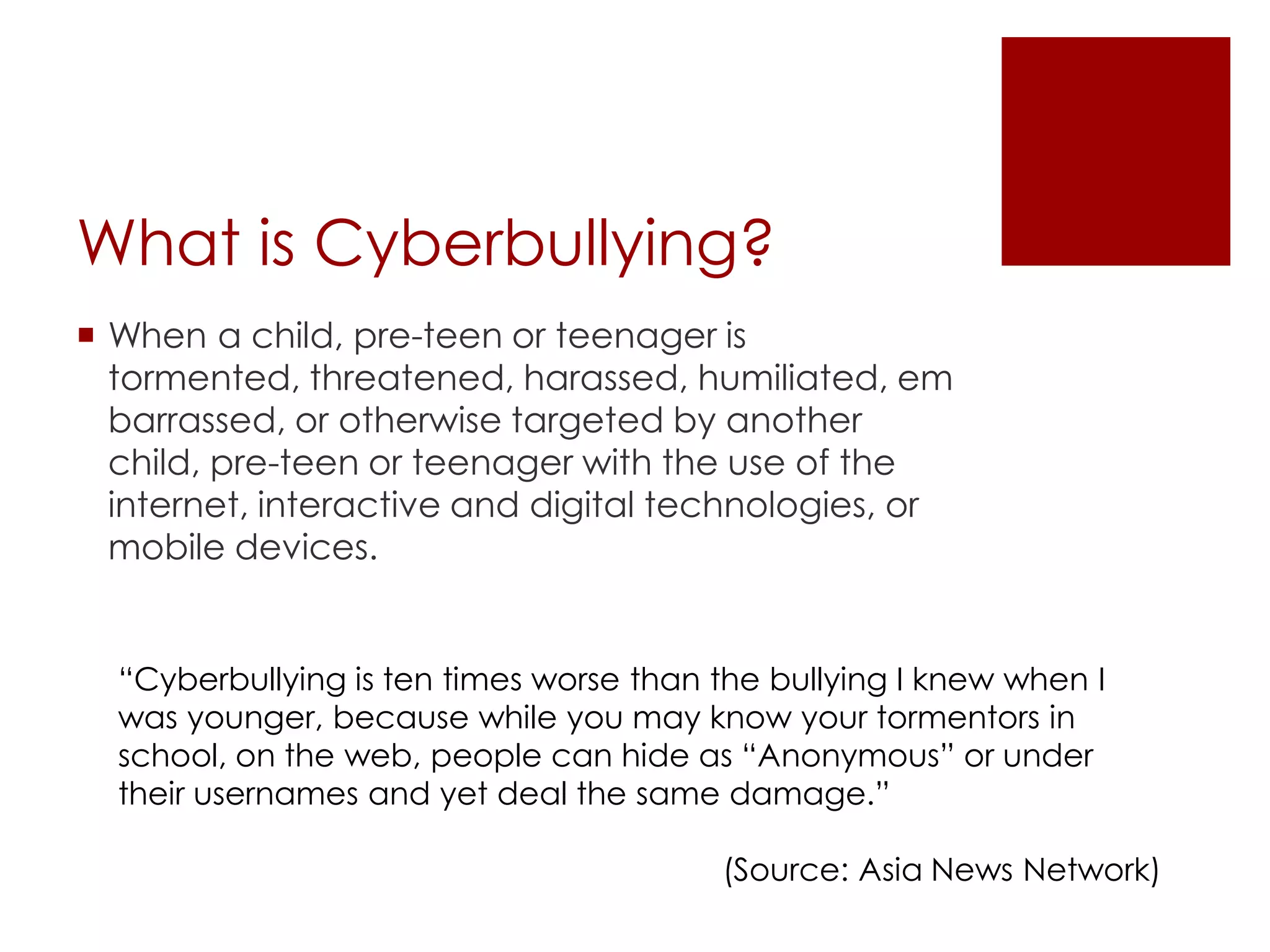 Cyberbullying | PPTX