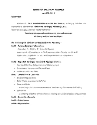 Assembly report final (1 st sem) | PDF