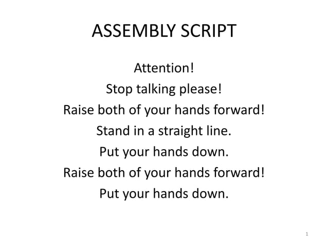 Assembly Script 