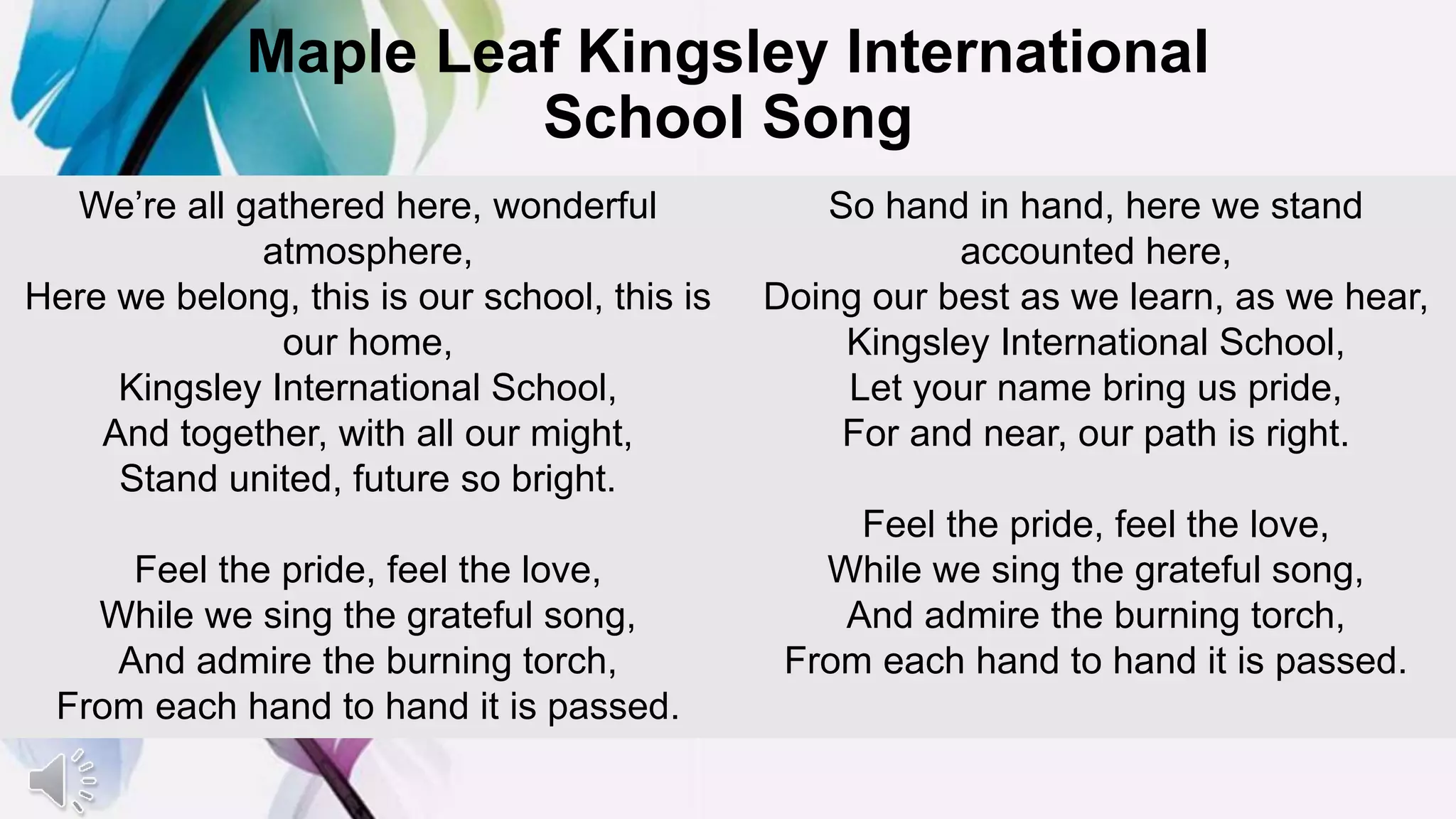 Assembly songs with lyrics (latest update 27th jan 2021) (1) | PPTX