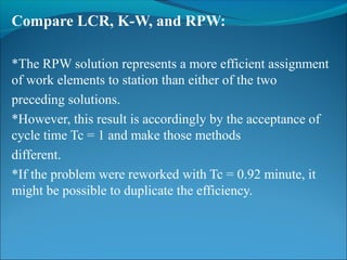 Assembly systems & line balance | PPT