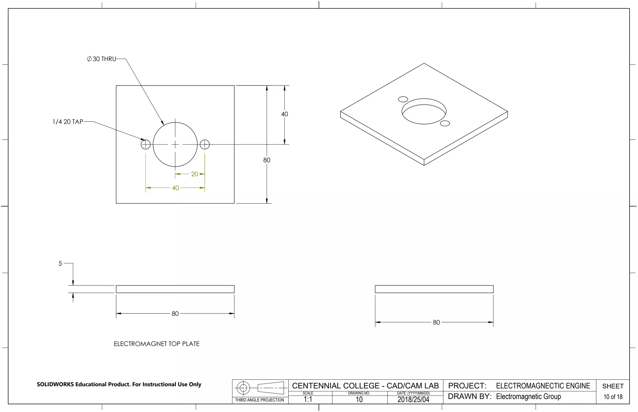 Electro-magnetic Engine Assembly in Solidworks | PDF | Physics | Science