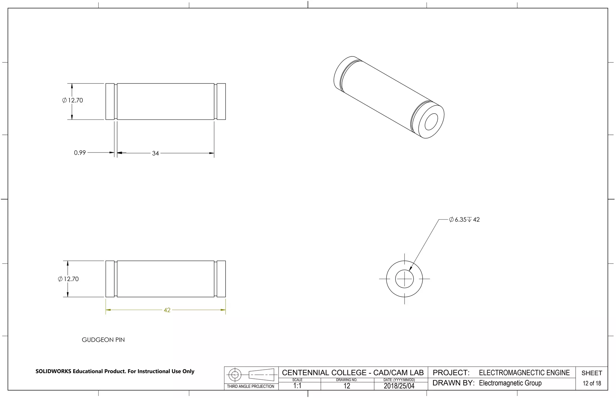 Electro-magnetic Engine Assembly in Solidworks | PDF | Physics | Science