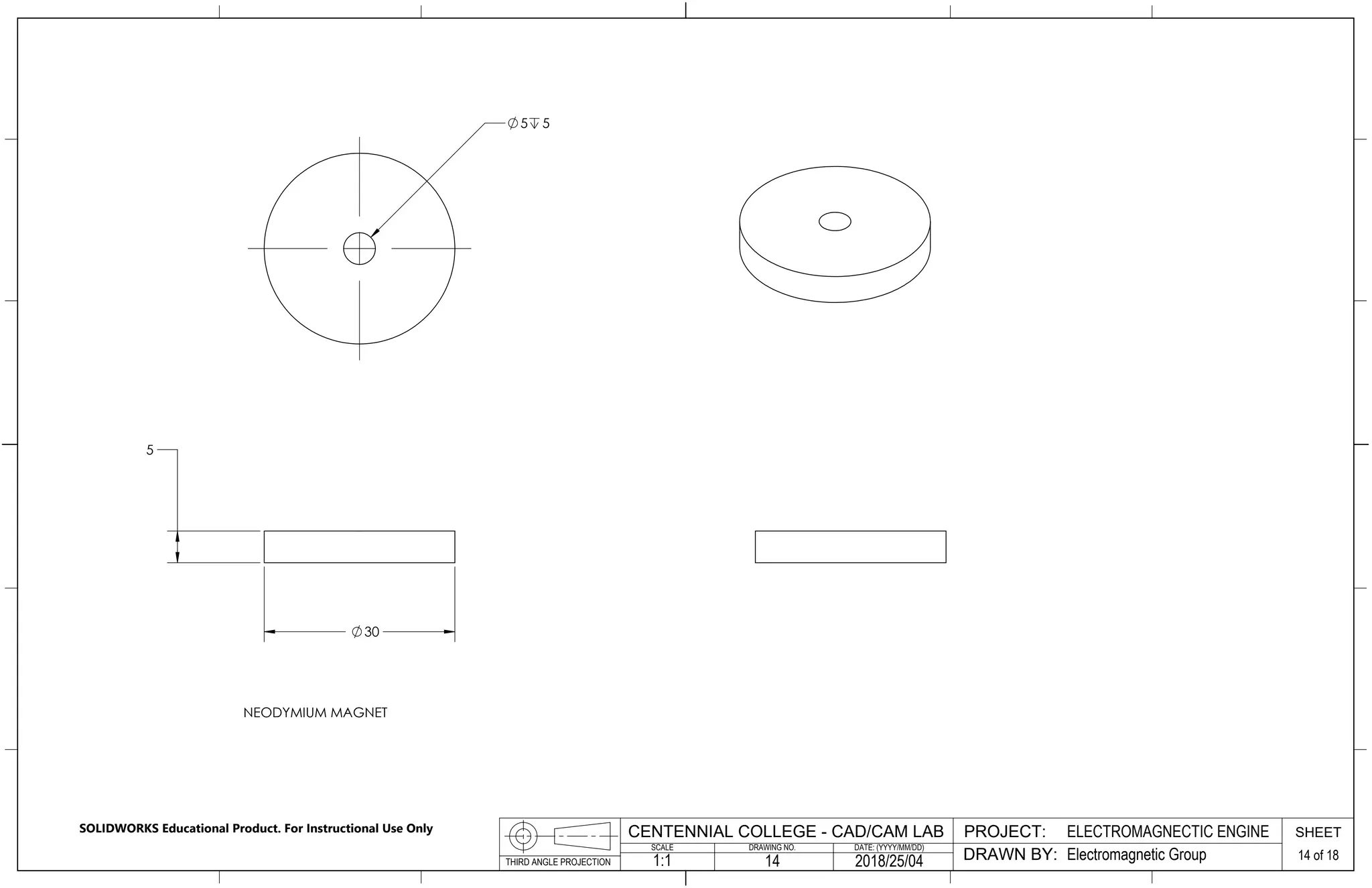 Electro-magnetic Engine Assembly in Solidworks | PDF | Physics | Science