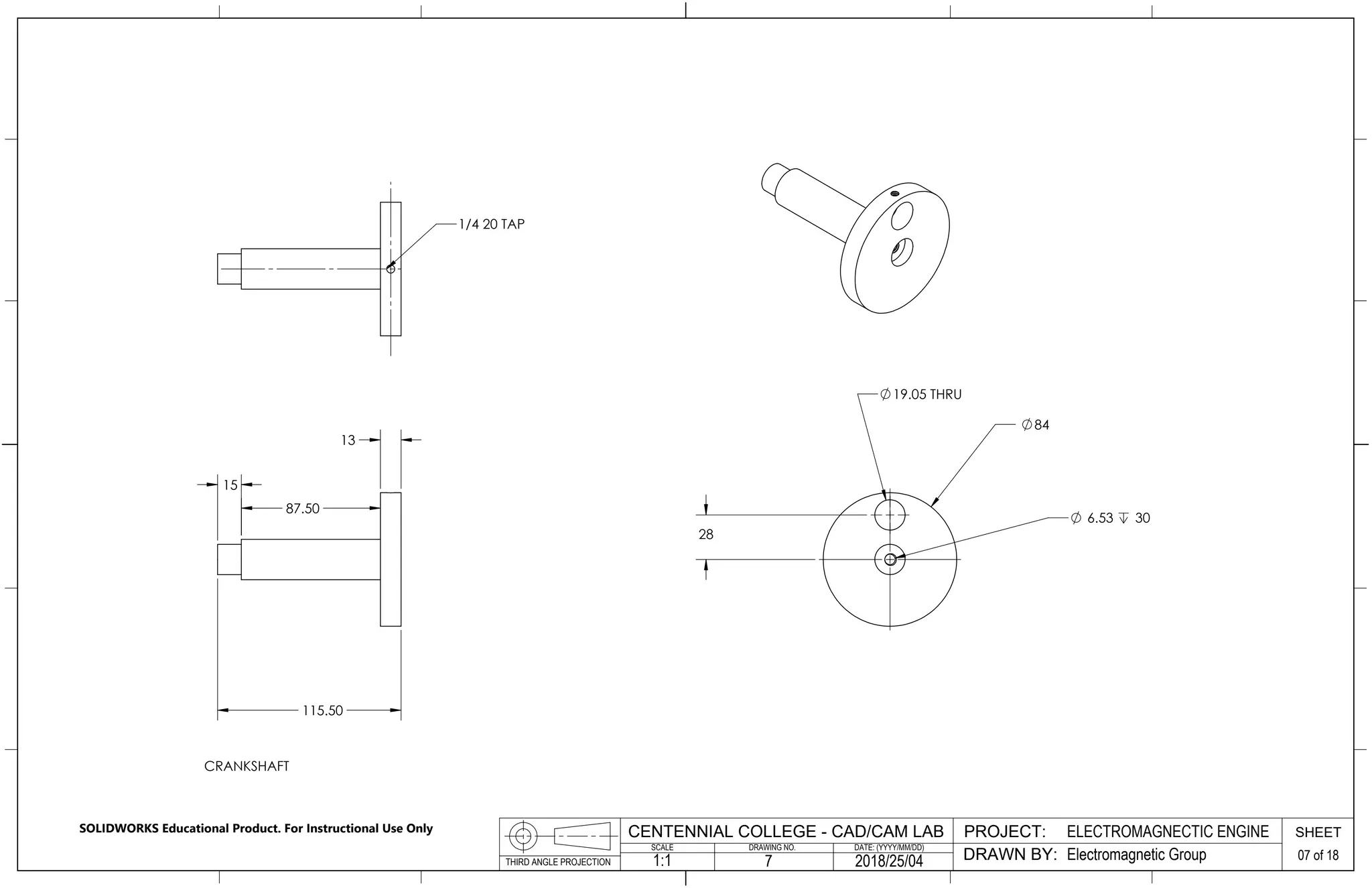 Electro-magnetic Engine Assembly in Solidworks | PDF | Physics | Science