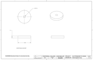 Electro-magnetic Engine Assembly in Solidworks | PDF | Physics | Science