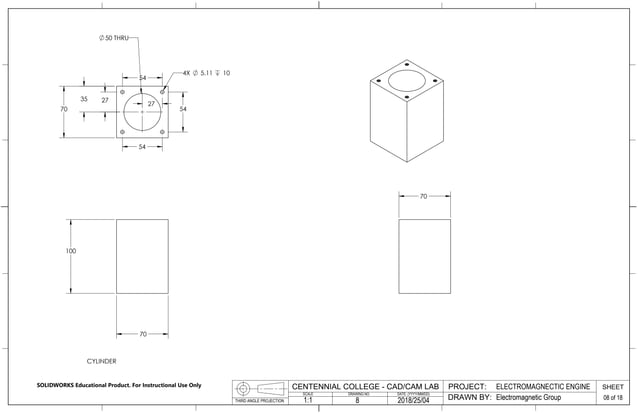 Electro-magnetic Engine Assembly in Solidworks | PDF | Physics | Science