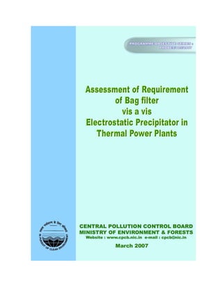 Assement of-bag-filter-vs-esp-cpcb | PDF