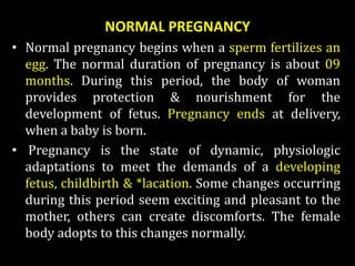 Assements & managements of pregnancy | PPTX