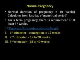 Assements & managements of pregnancy | PPT