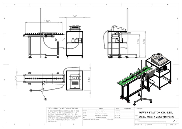 Assem linx injet + conveyor system power station | PDF