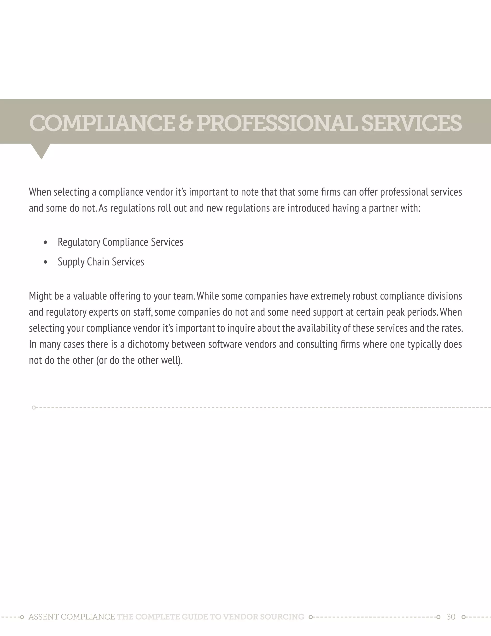 Product Compliance Software Vendor Sourcing Guide | PDF