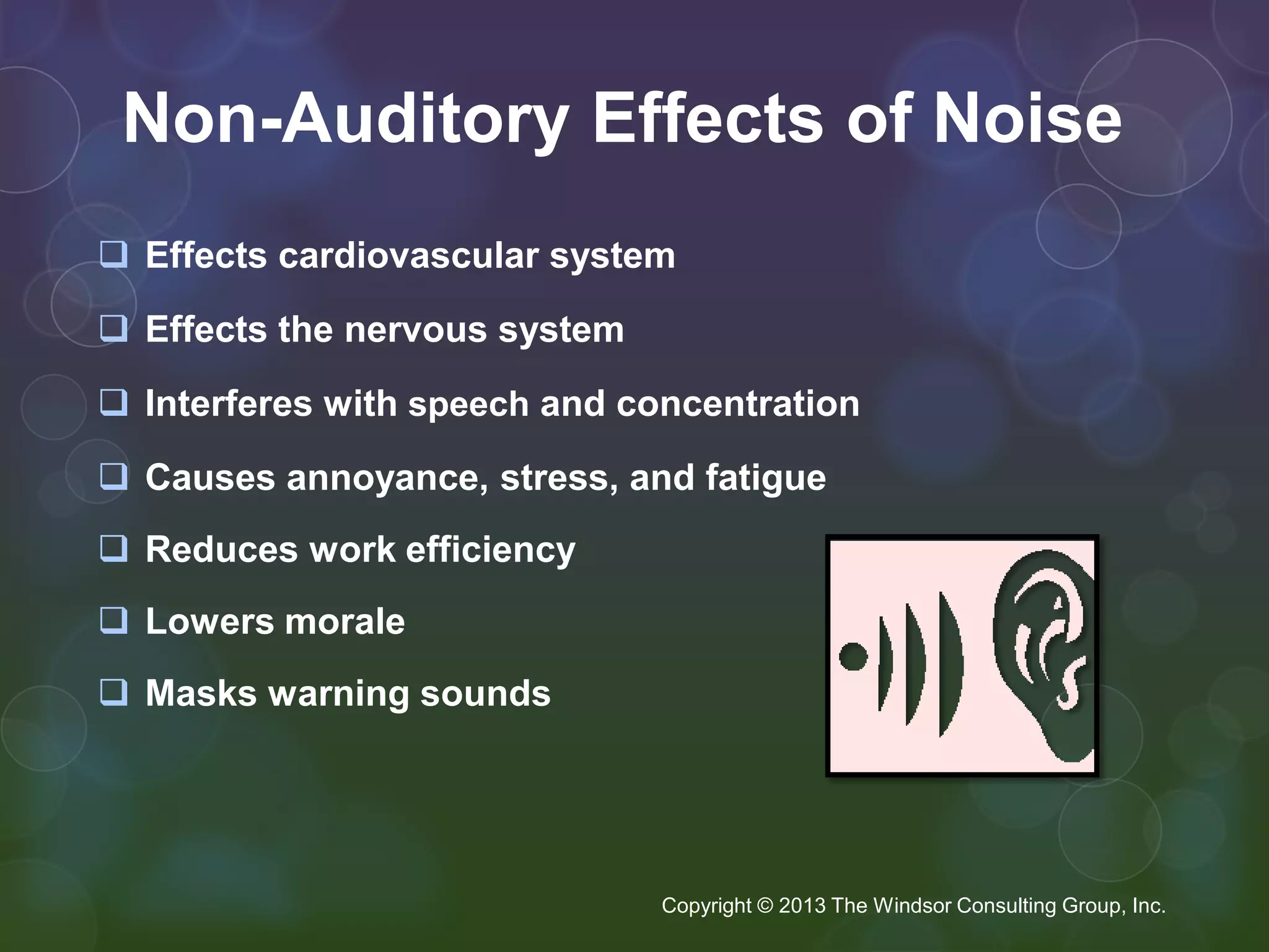 Occupational Noise Exposure and Hearing Conservation | PPTX