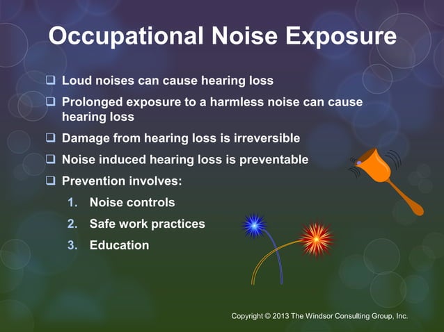Occupational Noise Exposure and Hearing Conservation | PPTX