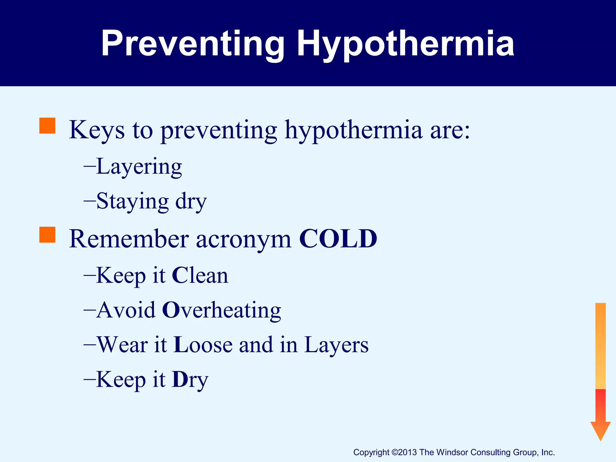 Cold Stress Hazards and Prevention | PPT
