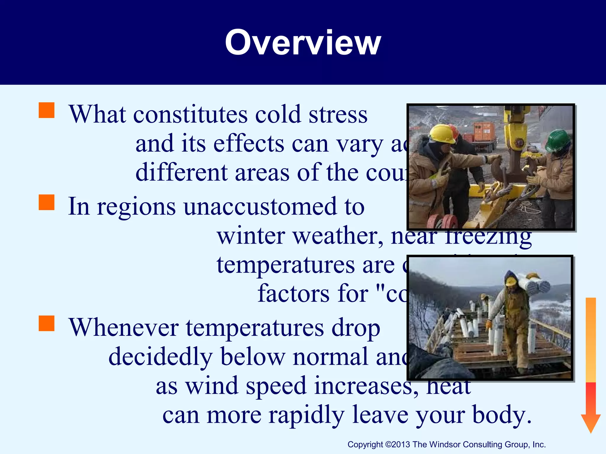 Cold Stress Hazards and Prevention | PPT