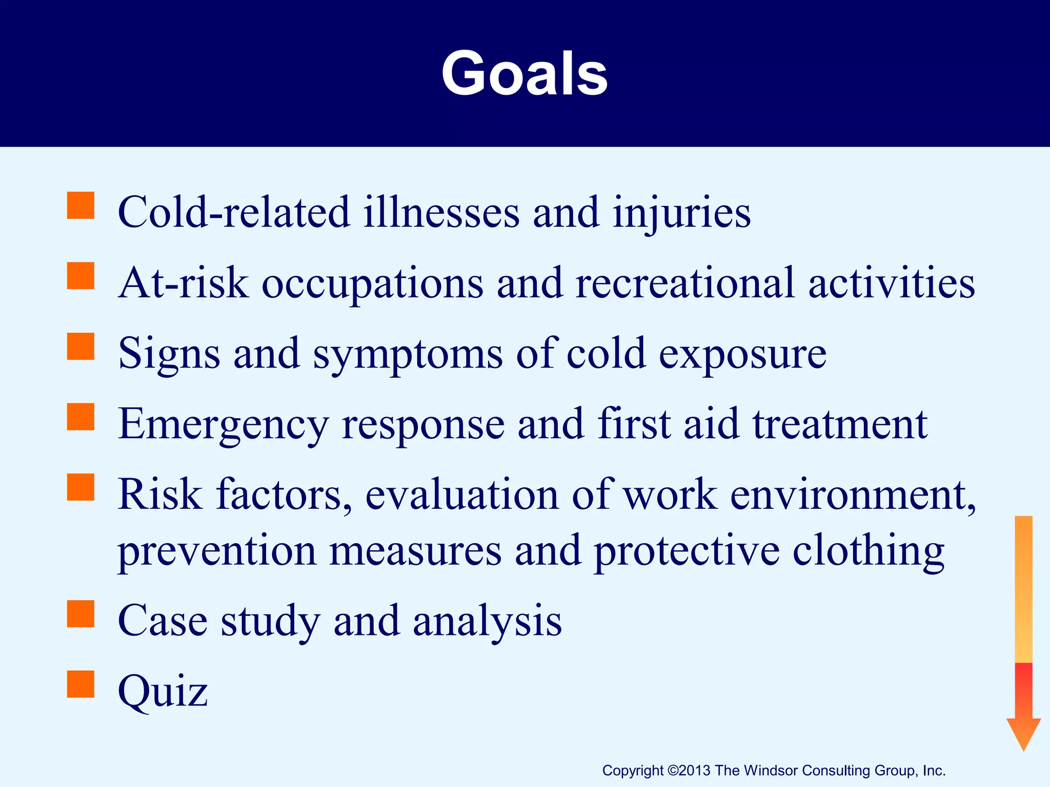 Cold Stress Hazards and Prevention | PPT