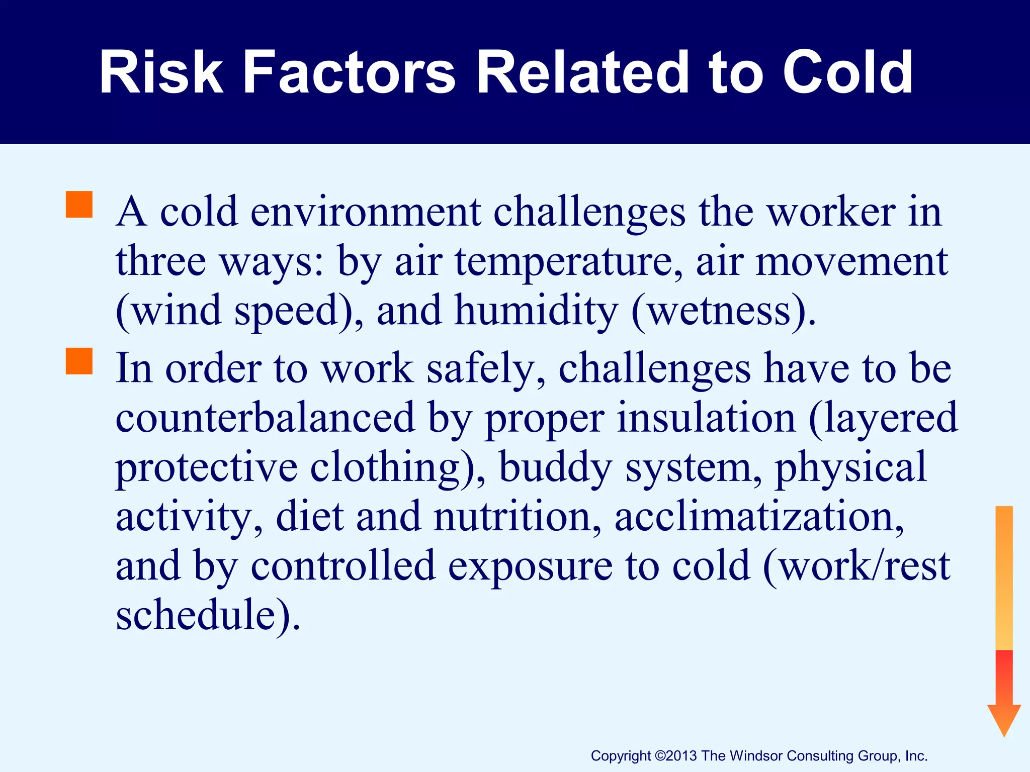Cold Stress Hazards and Prevention | PPT