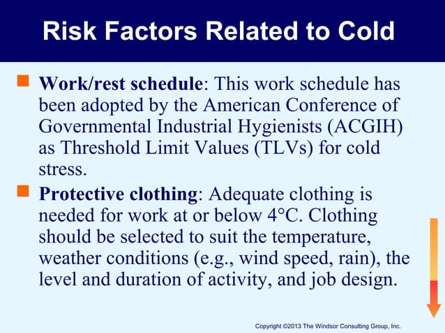 Cold Stress Hazards and Prevention | PPT | Endocrine and Metabolic ...