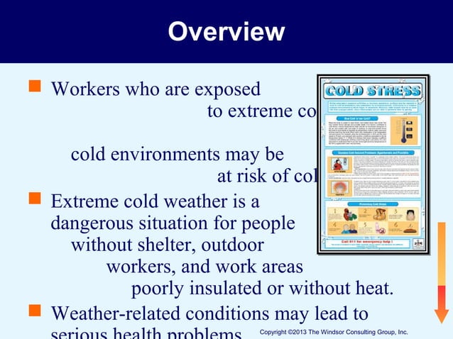 Cold Stress Hazards and Prevention | PPT | Endocrine and Metabolic ...