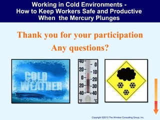 Cold Stress Hazards and Prevention | PPT